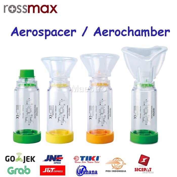 Jual Rossmax Aerospacer Aerochamber AS175 Corong Asma Aero Spacer ...
