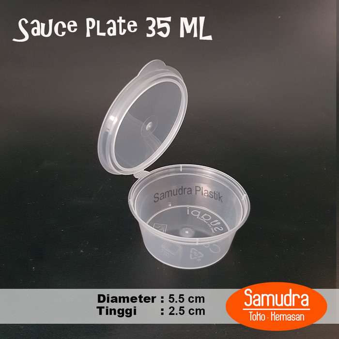 Jual Tempat Saos Plastik 35 ml/ Cup Sambal / Sauce Container - Kota ...