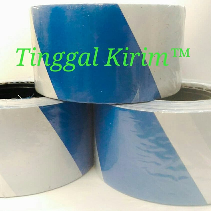 Jual Police line barricade tape 3" x 300 meter warna biru putih ...