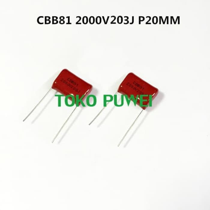 Jual Capasitor Milar Capacitor Mylar 203j 2000v 0.02UF 20NF 203 j 2KV ...