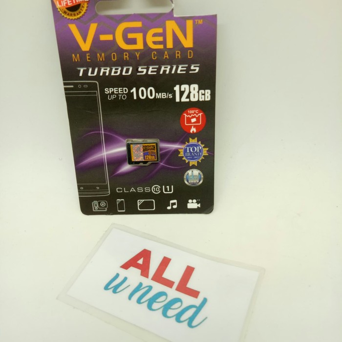 Jual V-gen 128 Gb Micro Sd Vgen 128 Gb Class 10 Turbo Memory Card ...