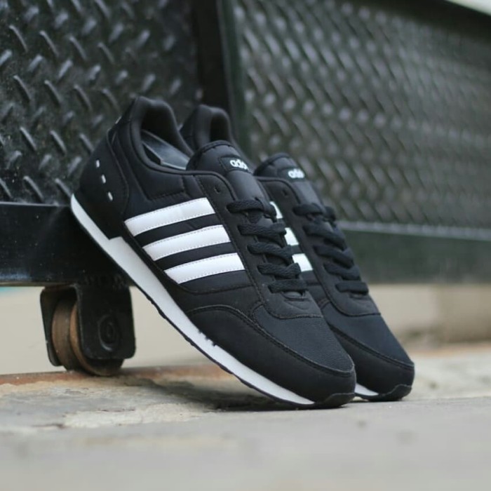 Jual Sepatu adidas neo city racer black list white Original - sepati ...