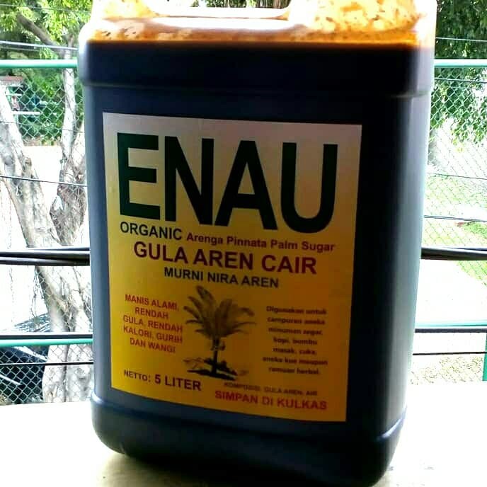 Jual Gula Aren Cair organik ENAU 100% murni nira Aren kemasan 5 Liter ...