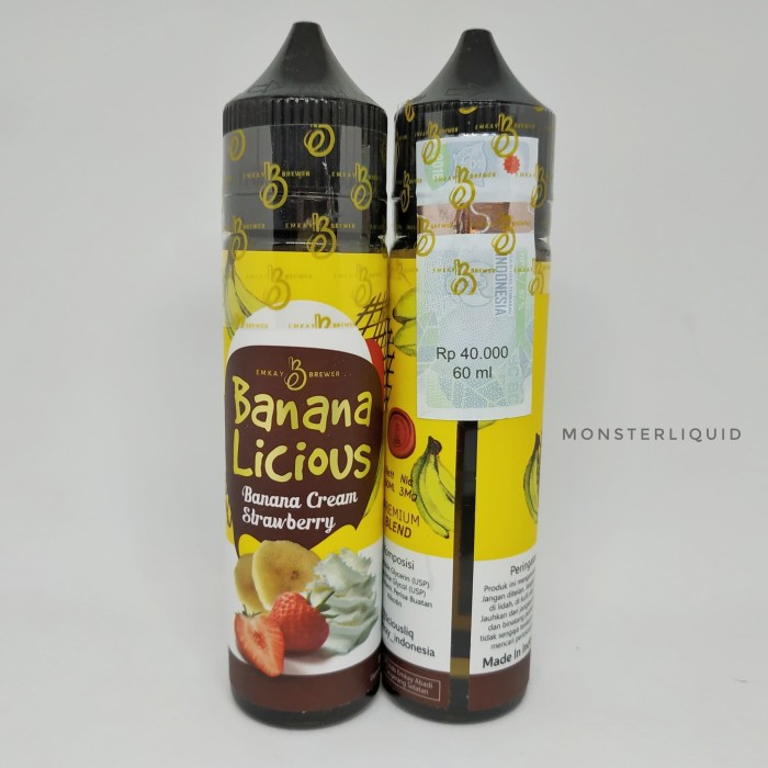 Jual EMKAY BREWER BANANALICIOUS BANANA LICIOUS 60ML 3MG (PREMIUM E ...