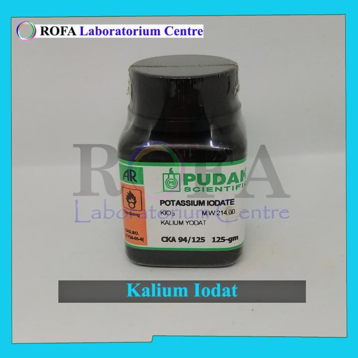 Jual Kalium Iodat | Potassium Iodate | KIO3 500 gram - Kota Bandung ...