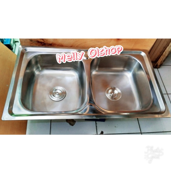 Jual Bak Cuci Piring 2 lubang Stainless/ Sink/ Kitchen Set - Kota ...