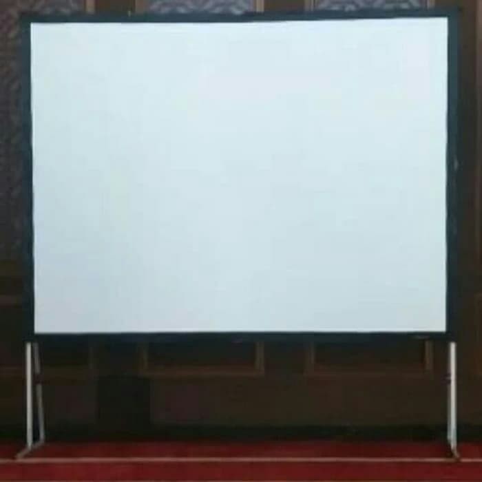 Jual Screen projektor fast fold 150"/Layar proyektor kaki 150"/3x2 ...