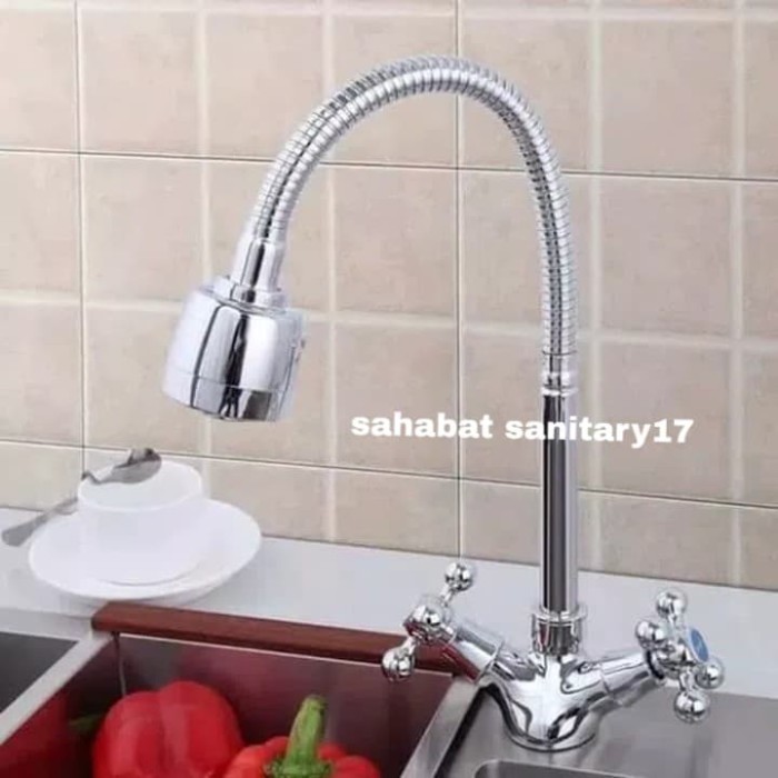 Jual Kran kitchen sink panas dingin fleksibel/kran dapur model wasser ...