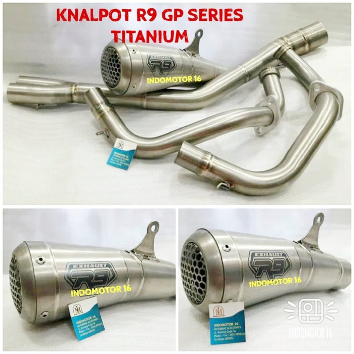 Jual Knalpot R9 GP Series YZF - R25 Full System Titanium Series - Kota ...