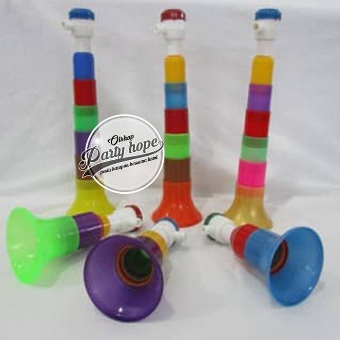 Jual terompet pelangi / terompet tahun baru / terompet plastik murah ...