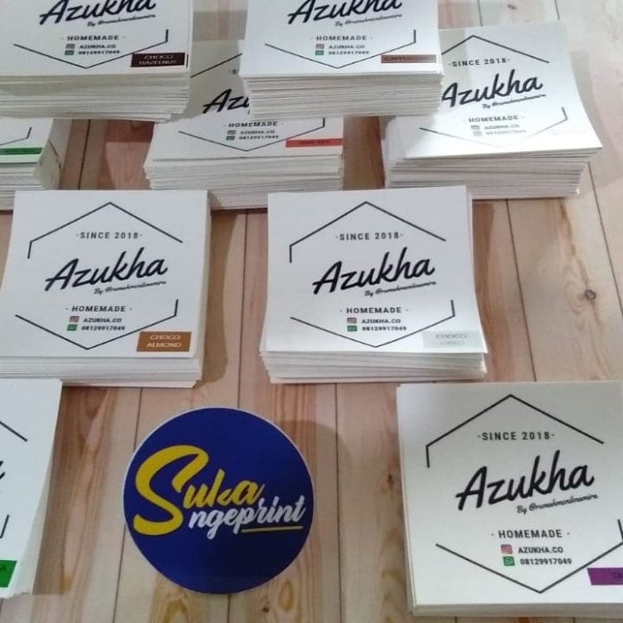 Jual promo Cetak stiker / sticker chromo a3+ (325x485 mm) + potong ...