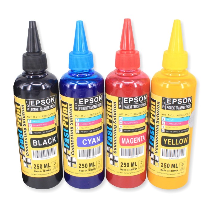 Jual Tinta Dye Based Photo Ultimate Canon 1 Set - 4 Warna - 250 ML ...