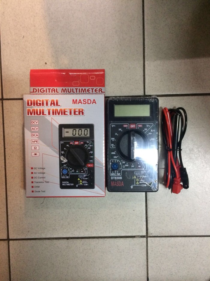Jual Multitester Multimeter Avometer Digital Masda DT830B Original ...