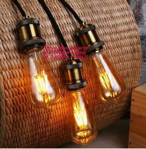 Jual Lampu Led Filamen / Filament Led Bulb 4w / 4 w / 4 watt Edison E27 ...
