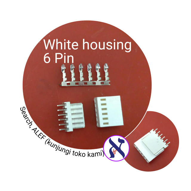 Jual Konektor white housing 6 Pin socket soket connector 6pin - Kota ...