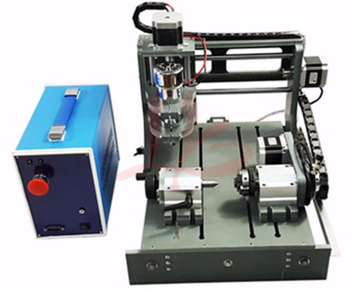 Jual Mesin CNC Mini Router 3020 4 axis, 500 W Spindle, milling, engrave ...