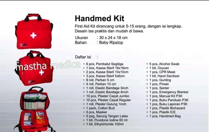Jual Tas P3K + Isi Emergency Kit First Aid Kit Handmed Kit 4Life Tas ...