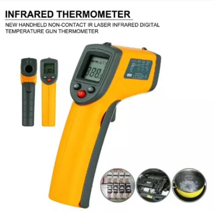 Jual Thermometer infrared digital alat pengukur suhu ruangan - Kab ...