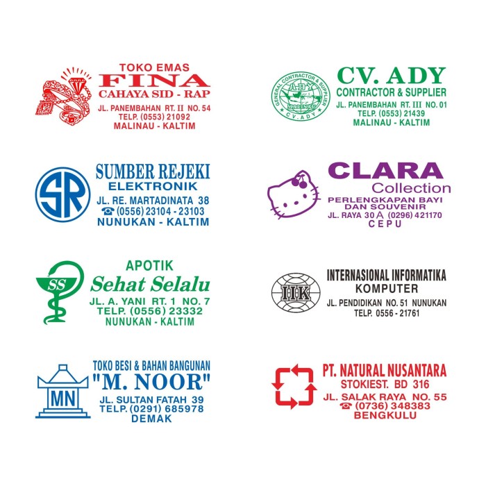 Jual Stempel otomatis Trodat custom desain bentuk persegi ukuran ...