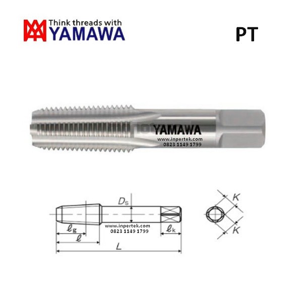 Jual Tap PT 1/4 x 19 Yamawa Tap Pipa Tap PT1/4 Yamawa Ulir Pipa Tap inchi - Kab. Bekasi ...