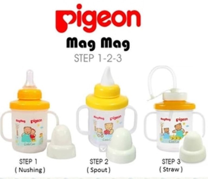 Jual PIGEON MAGMAG GELAS BAYI / TRAINING CUP / MAG-MAG STEP 1 STEP 2 ...