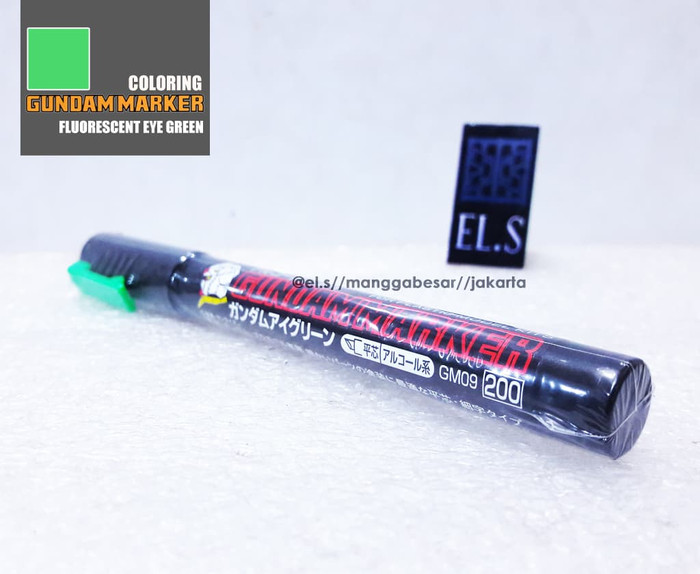 Jual Gundam Marker Fluorescent Eye Green ( GM09 ) - Jakarta Barat - eLs_shop | Tokopedia