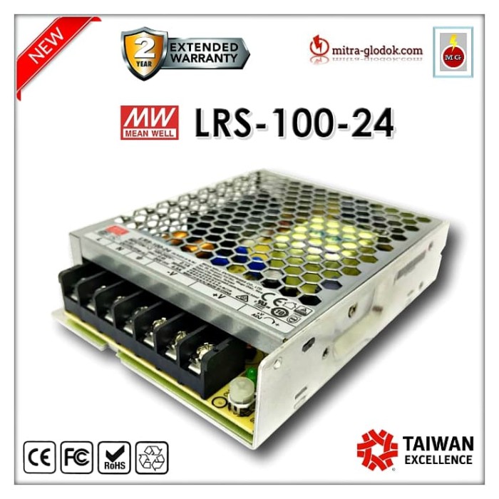 Jual MEANWELL MEAN WELL POWER SUPPLY INDOOR LRS-100-24 | DC 24V - M11 ...