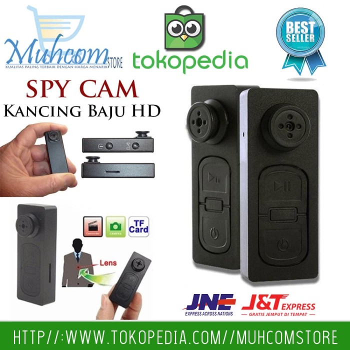 Jual Spycam Kamera Pengintai Kancing Baju HD Mini Spy Cam Original ...