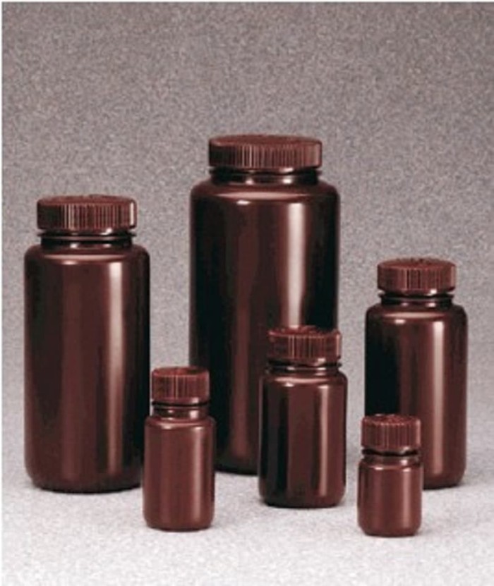 Jual Sample Bottle HDPE 60 ml Amber Wide Mouth Botol Sampel Plastik ...