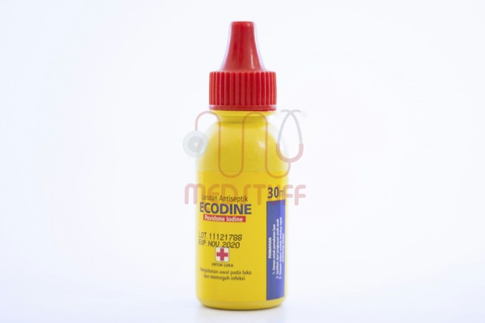 Jual Povidone Iodine Ecodine 30 ml / Povidon Iodin Ecodin 30ml ...