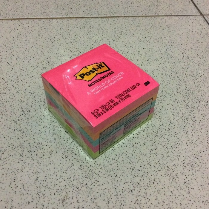 Jual Post It 654 Warna 3M / Post it 3M 654 Warna / Notes 654 Warna ...