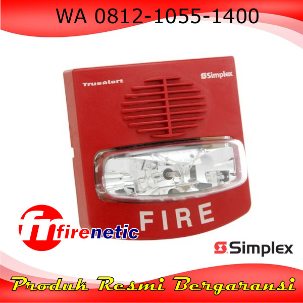 Jual Simplex 49AV-WRF Horn Strobe Fire Alarm Addressable - Jakarta ...