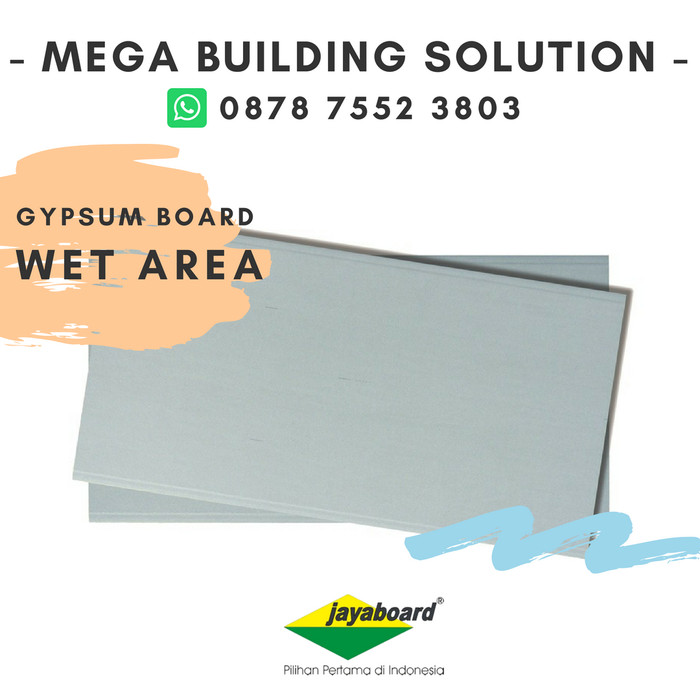 Jual Gipsum WR Jayaboard 13mm / Gypsum Jaya Wet Area Tahan Anti Lembab ...