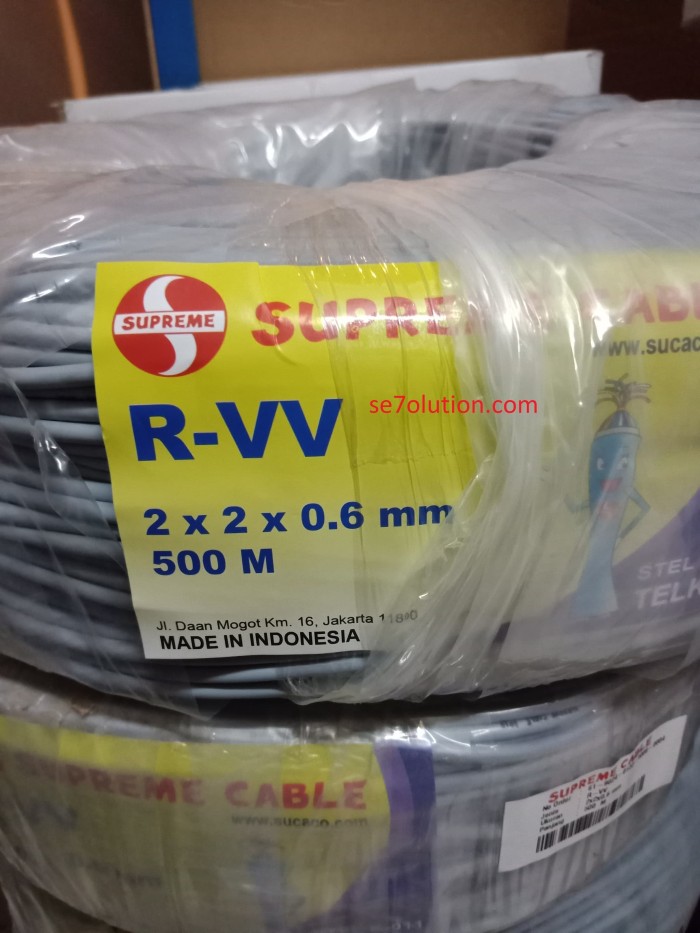 Jual Supreme Kabel Telepon RVV 2x2x0.6mm 500M - Kota Surabaya ...
