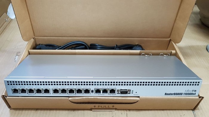 Jual Mikrotik Router RB1100AHX4 / RB1100X4 13 port Gigabit Rackmount 1U ...