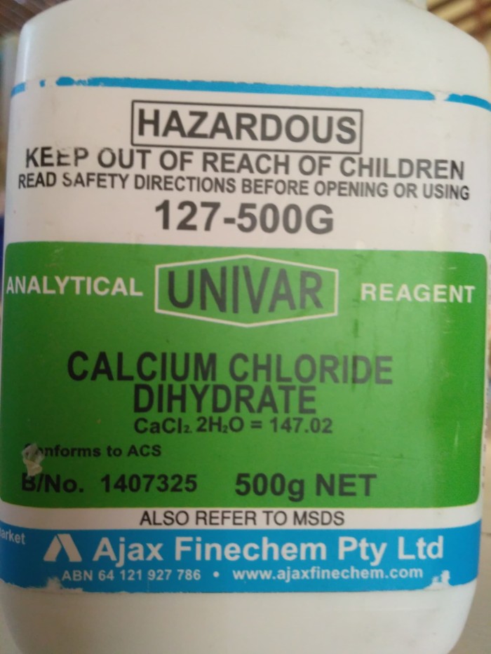 Jual Calcium Chloride / Kalsium Klorida / CaCl2 pa - Kota Semarang ...