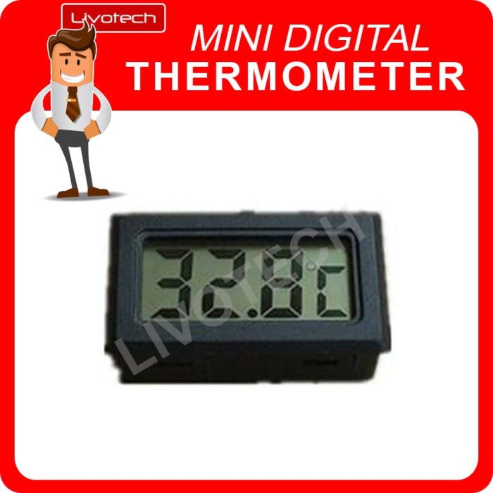 Jual Digital Mini Thermometer/Termometer Ruangan Elektronik Termurah ...