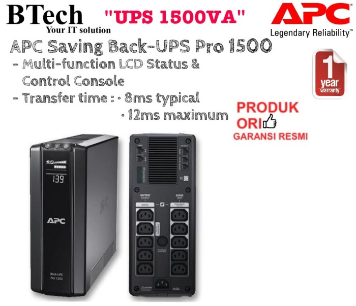 Jual APC Power Saving Back-UPS Pro 1500 - Jakarta Pusat - BESTechno88 ...