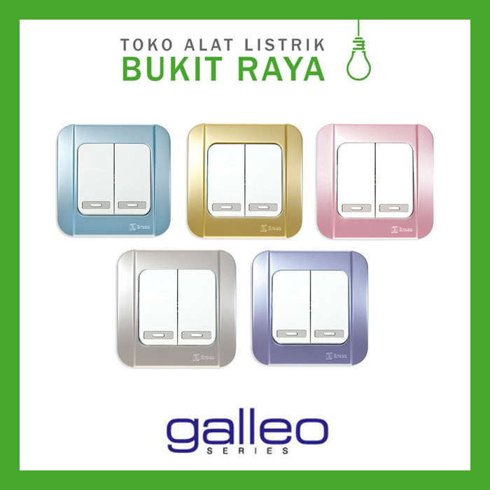 Jual Broco - Galleo Double Switch / Saklar Seri Warna (G162 ...