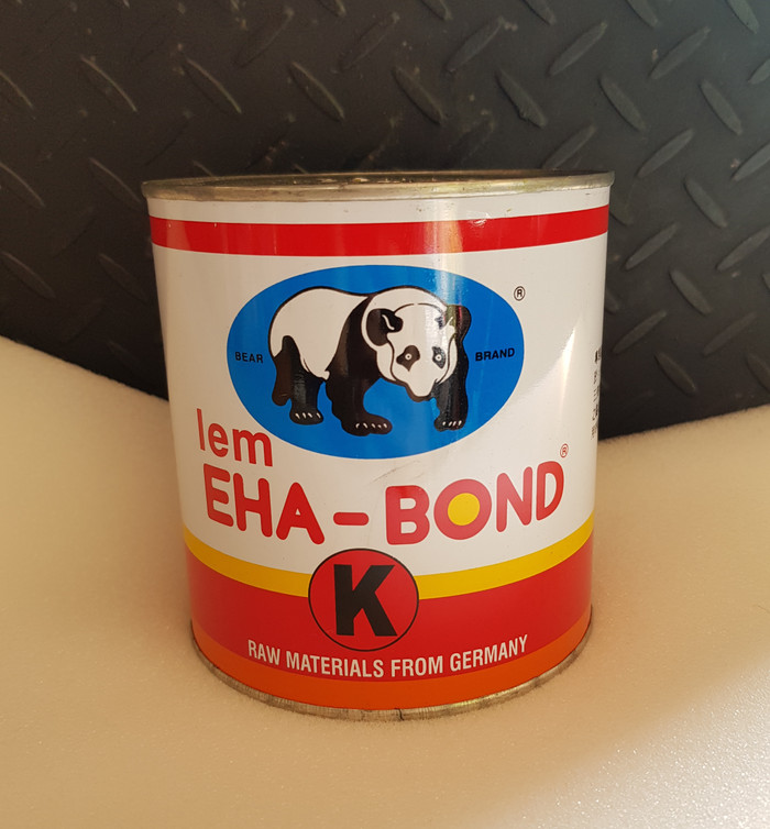 Jual Lem Eha Bond Merah 1 kg- Lem kuning kain busa kulit vinyl dll ...
