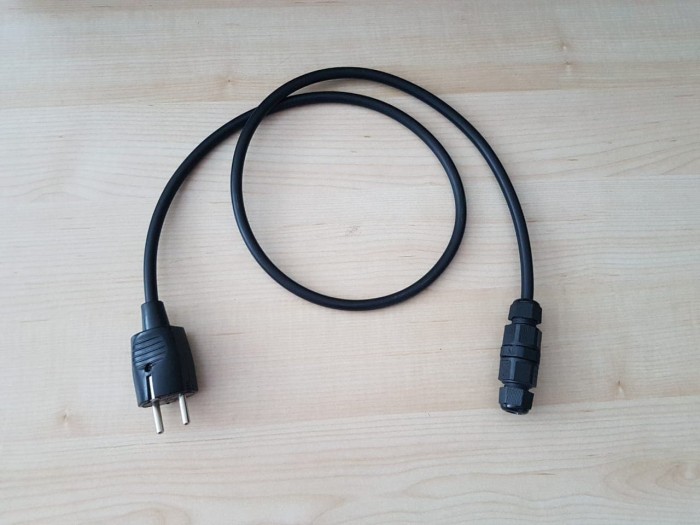 Jual Colokan listrik + kabel sambungan waterproof 1mtr (kabel bisa ...