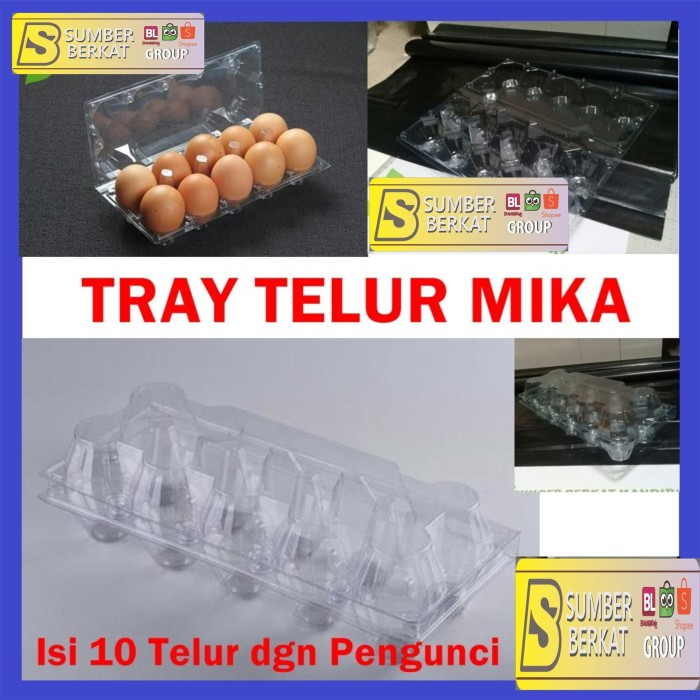 Jual Egg Tray - Tray Telur - Mika Isi 10 Butir Dengan Pengunci - Kab ...