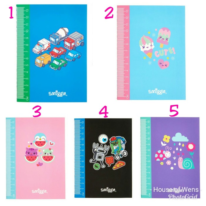 Jual SMIGGLE A6 SUNNY LINED EXERCISE BOOK - BUKU CATATAN SMIGGLE ...