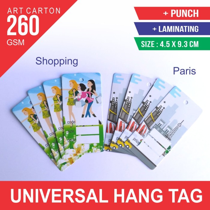 Jual Universal Hang Tag / Label Pakaian / Fashion / Sepatu - Waterproof ...