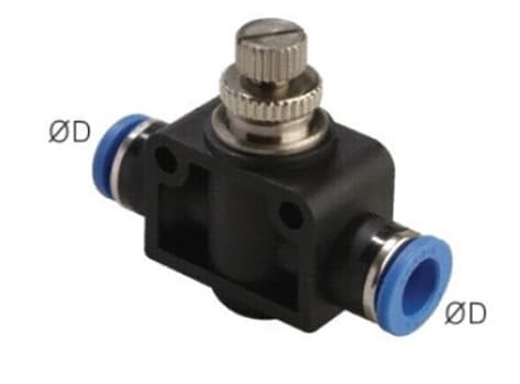 Jual Fitting Pneumatic Union Speed Control 6mm x 6mm Atau Flow Control ...