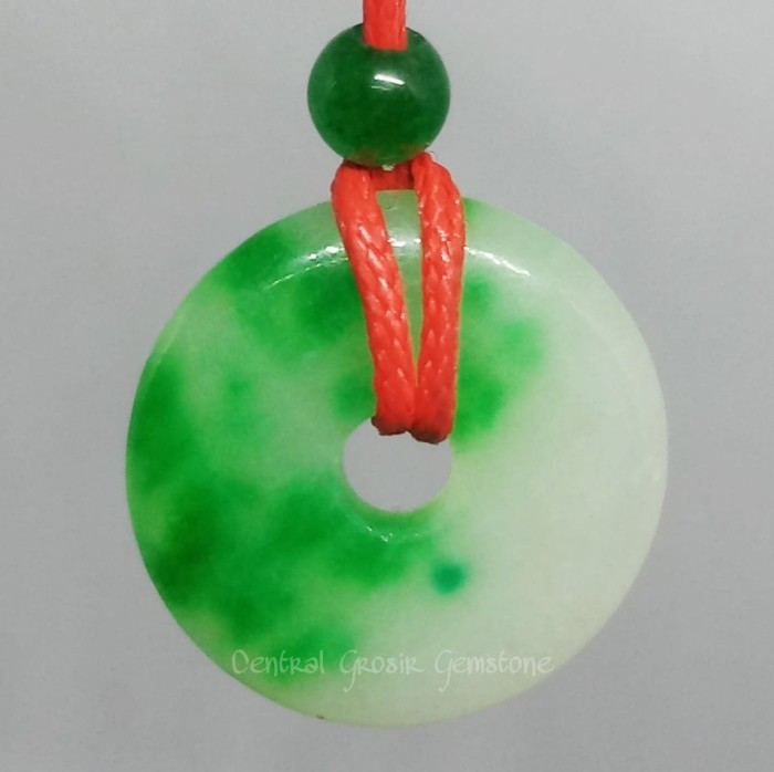Jual Liontin Batu Giok China Kalung Giok Koin Hoki Garansi Asli ...