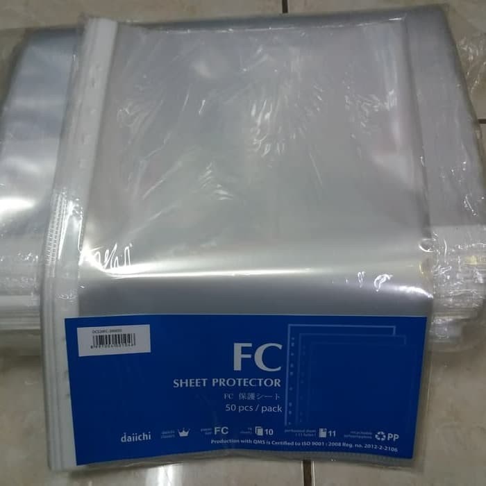Jual PP Pocket Folio Daiichi 50 Lembar / Sheet Protector F4 Daichi - Jakarta Utara - HM ...
