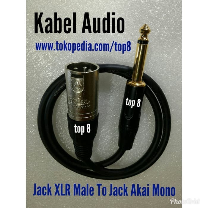 Jual Kabel Audio - Jack XLR Male To Jack Akai Mono - 3,5 Meter - Top 8 ...
