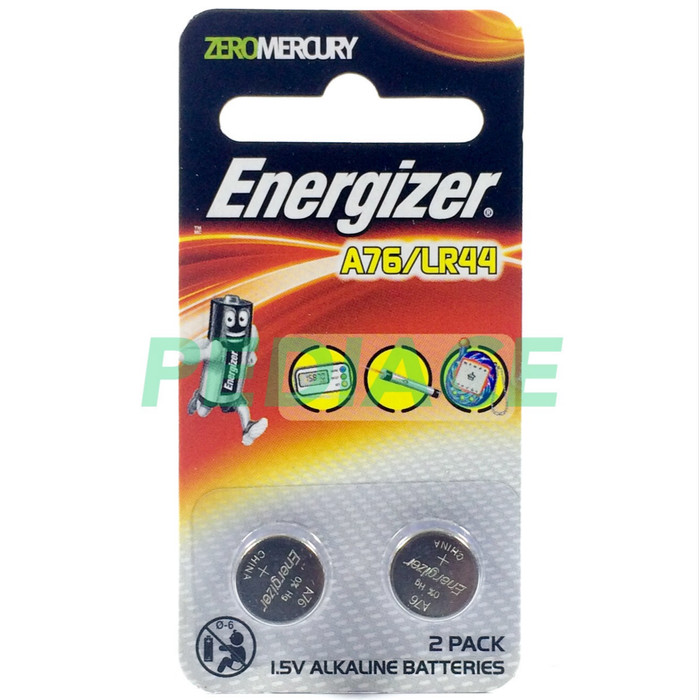 Jual Baterai Energizer A76 / LR44 / L1154 / 357 / AG13 1,5V ALKALINE 2PCS - Kab. Tangerang ...