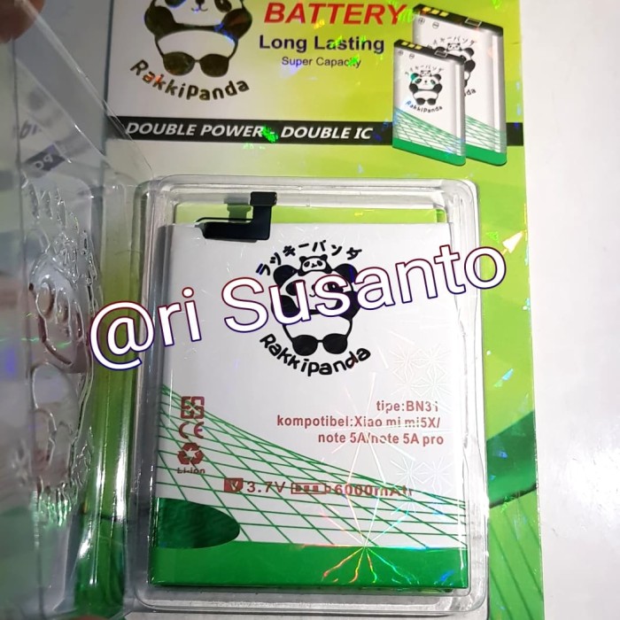 Jual Baterai Rakkipanda BN31 for Xiaomi Mi A1 Double Power Protection ...